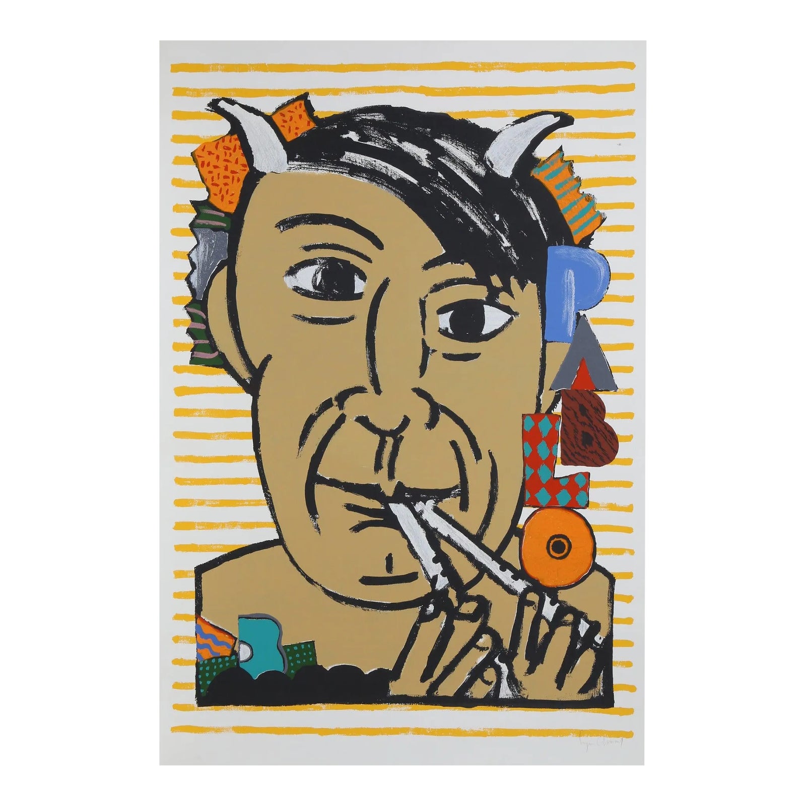 Pablo Picasso, Seymour Chwast Screen Print | Chairish