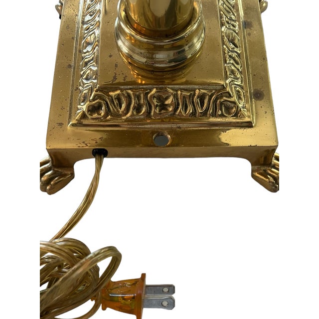 Vintage Orient Express Brass Table Lamp | Chairish