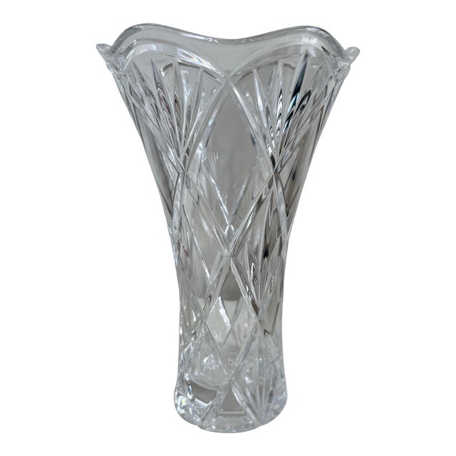 Late 20th Century Waterford Marquis Crystal Tall Vase | Chairish