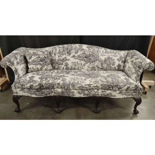 Williamsburg Chippendale Style Toile Serpentine Settee Sofa by Stickley ...