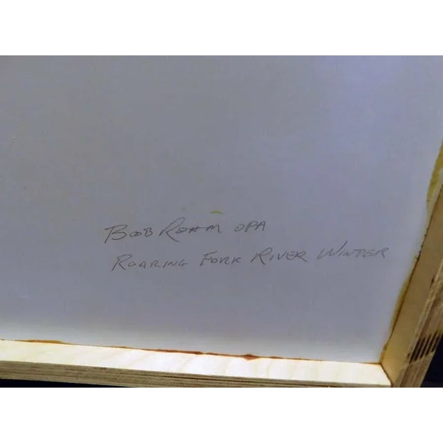 Robert Bob Rohm "Roaring Fork River Winter" Original Oil Landscape ...