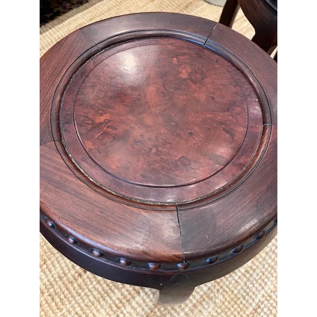 Mid 19th Century A Pair of Antique Chinese Huanghuali Barrel-Form ...