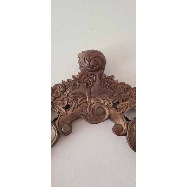 Large 1960s Ornate Hand Carved Wood Frame | Chairish