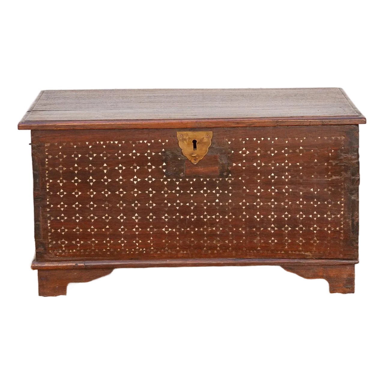 20th Century Mother of Pearl Pukpuk Inlay Chest | Chairish