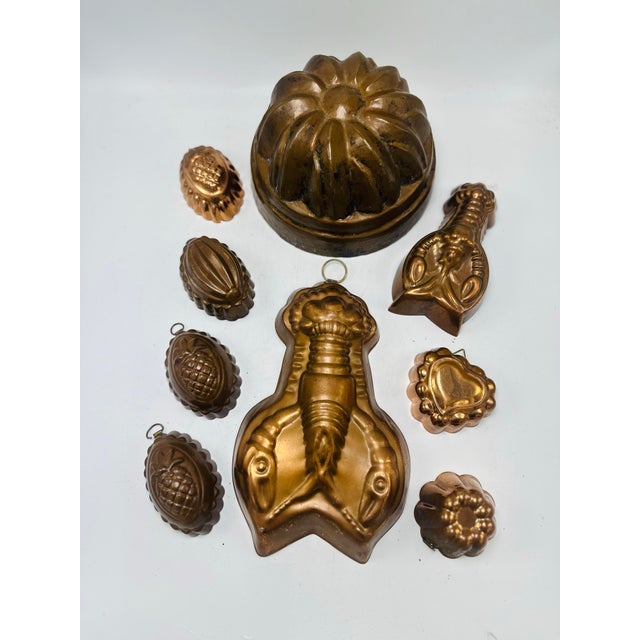 Collection of Vintage Copper Molds | Chairish