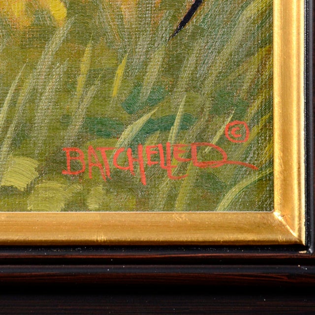 Keith Batcheller "Master of the Hen House #2" Oil Painting on Canvas ...