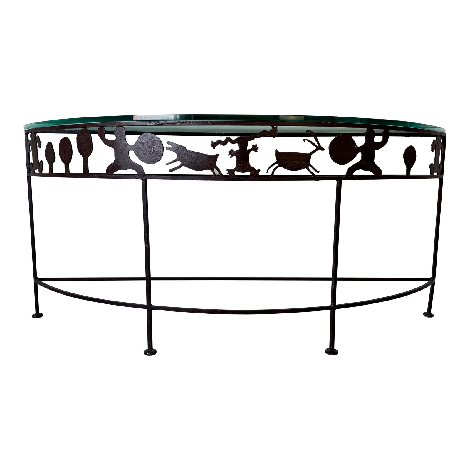 1980's Rosemary Pozzi Franzetti Taos - Style Hand Cut Oxidized Steel ...