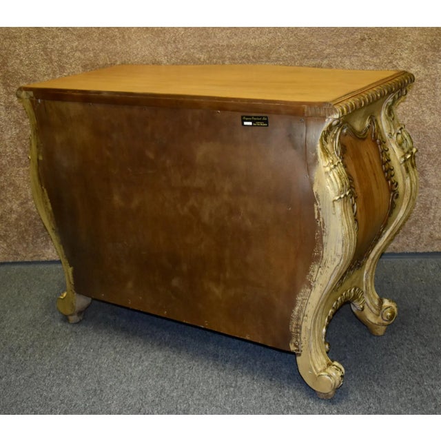 Vintage Ferguson Copeland Carved Two Tone Tuscan Style Bombe' Commode ...