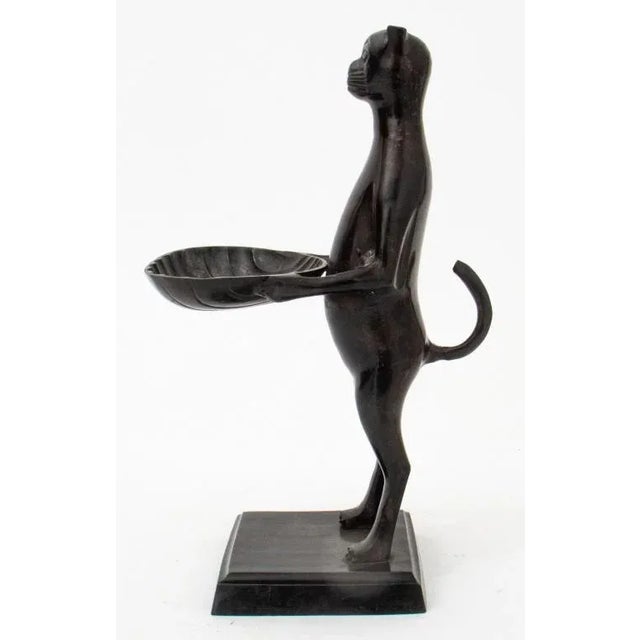 After Diego Giacometti Brass Cat Butler Sculpture | Chairish