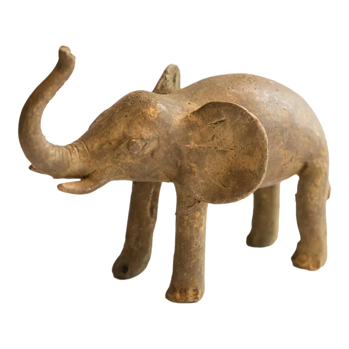 Vintage African Elephant Sculpture | Chairish