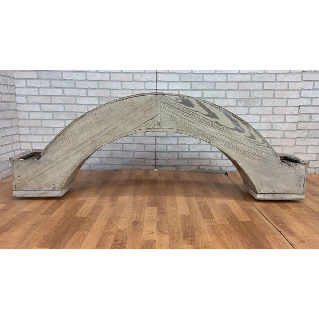 Early 1900s Vintage French Style Architectural Wood Crafted Dual ...
