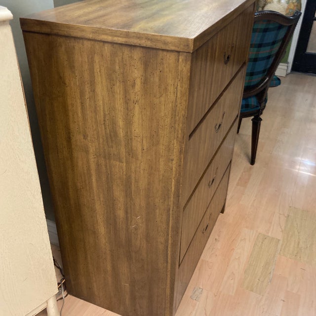 1970s Dixie Citation Campaign Tall Chest of Drawers | Chairish