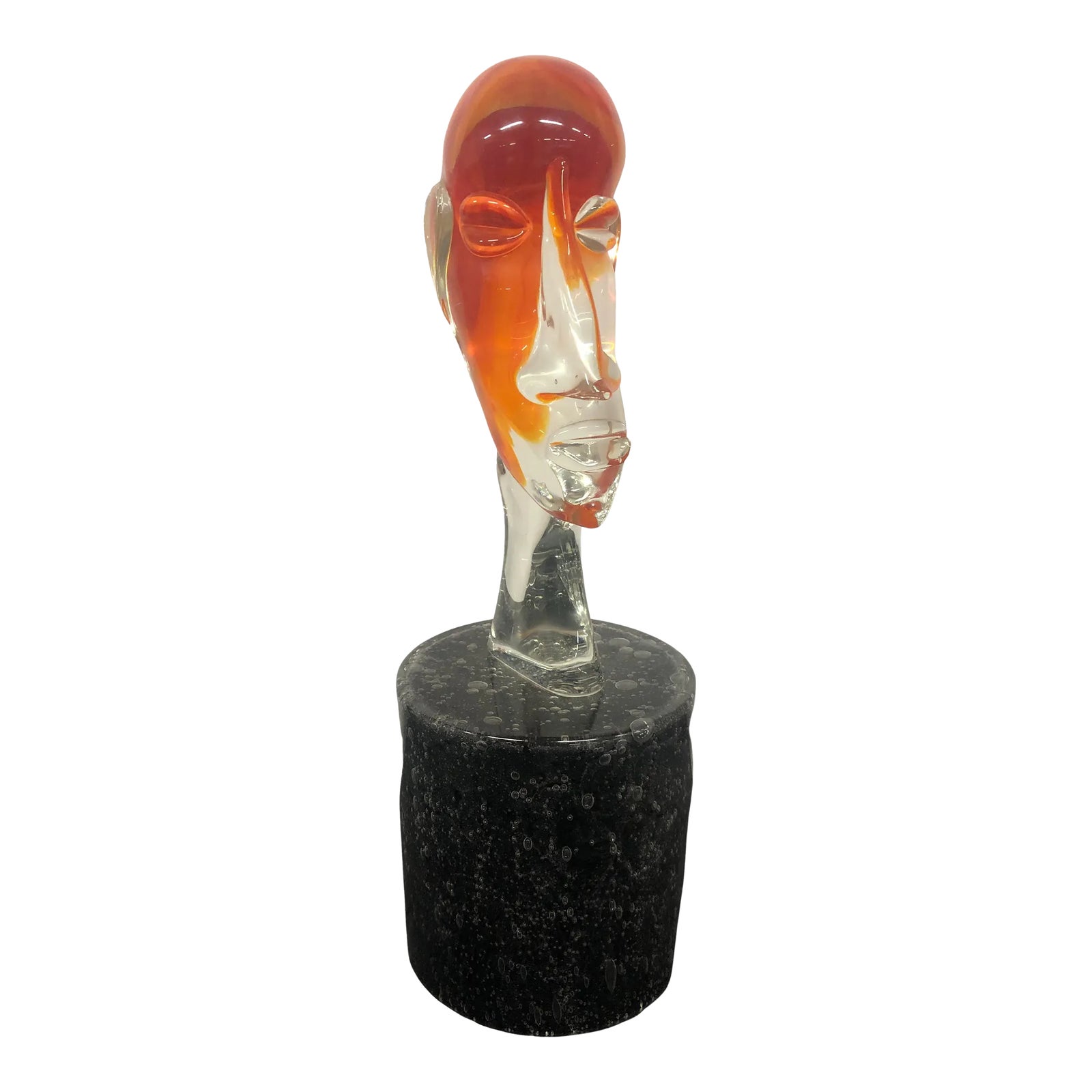 Tribute to Amedeo Modigliani Murano Glass Sculpture, 2000s | Chairish