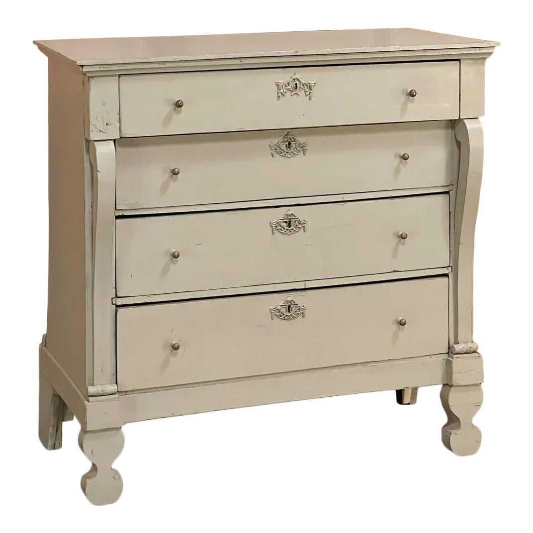 Antique Swedish Painted Commode | Chairish