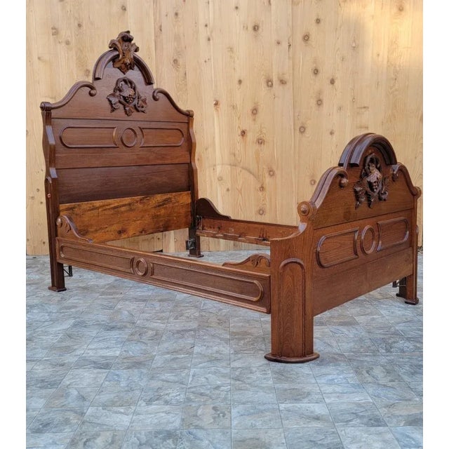 Late 19th Century Antique Renaissance Victorian Hand Carved Black ...