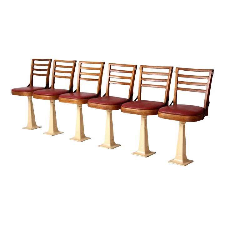 Antique Soda Fountain Chairs Set 6 | Chairish