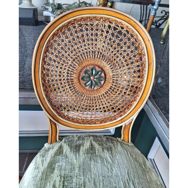 Late 19th Century Set of 4 Antique English Adam Style Cane Back Chairs ...