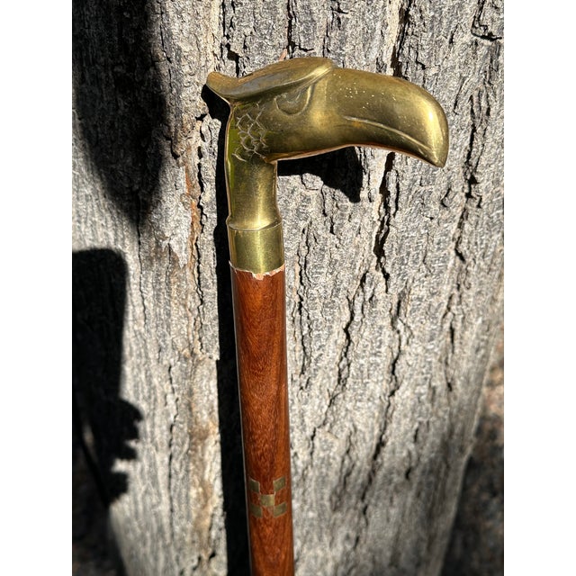 Mid 20th Century Eagle Head Walking Stick | Chairish