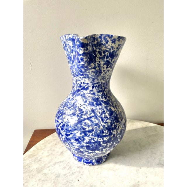 Vintage Italian Sponge Ware Pitcher | Chairish