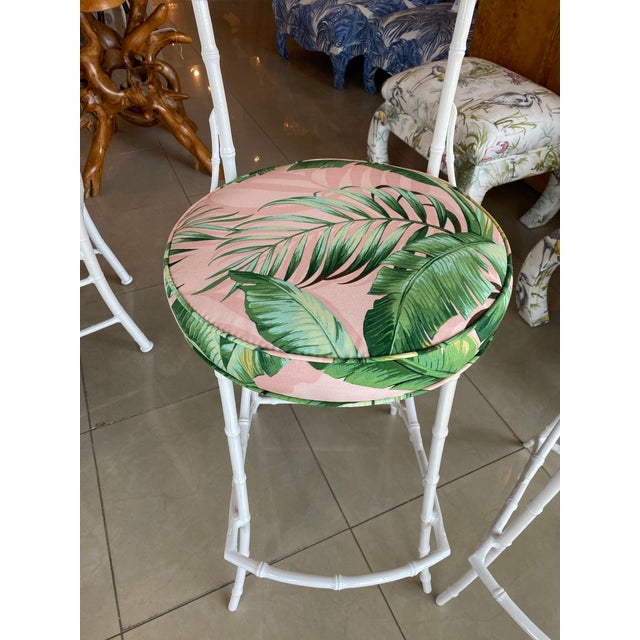 Vintage Faux Bamboo Phyllis Morris Barstools - Set of 2 | Chairish