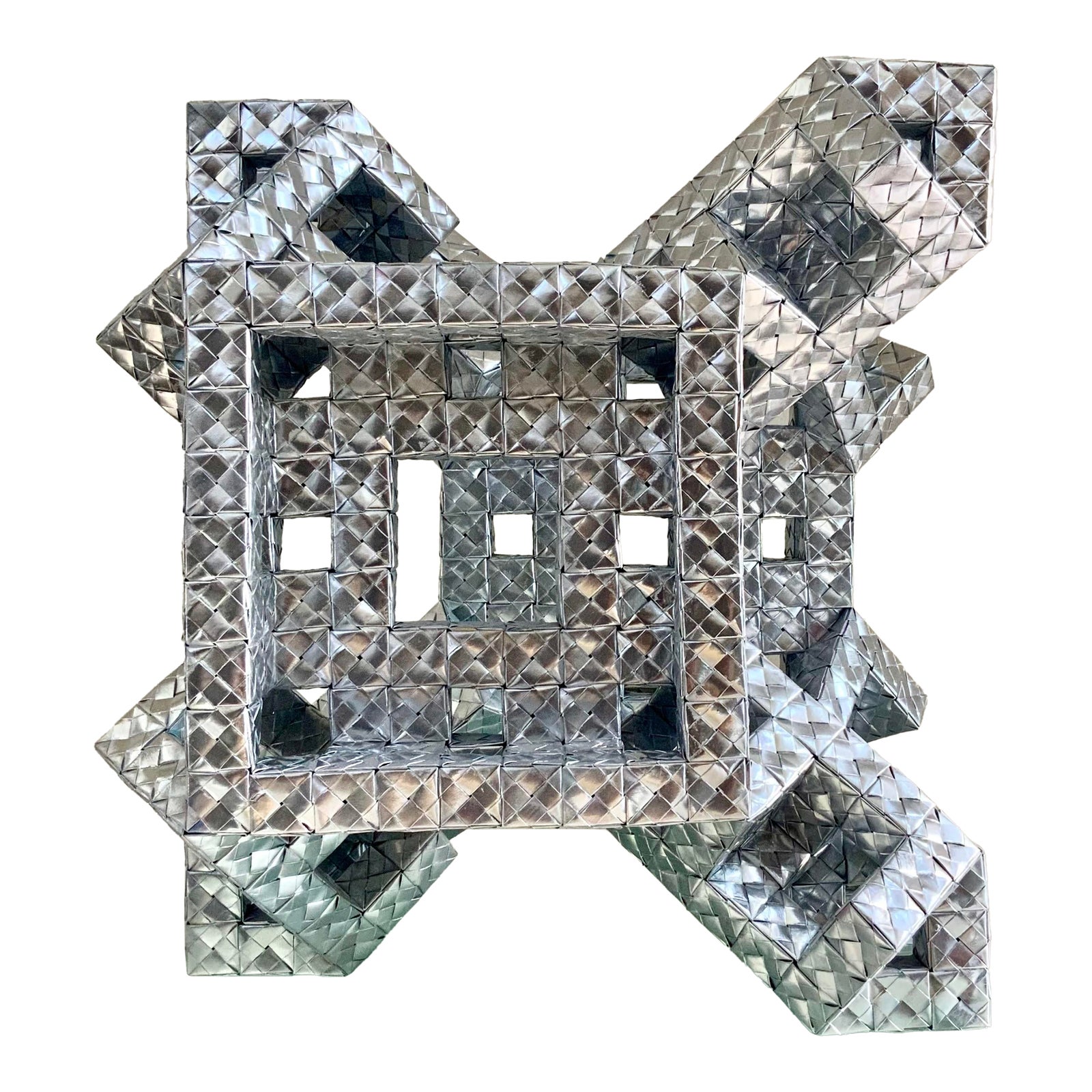 Origami Reflection Paper Art Sculpture | Chairish