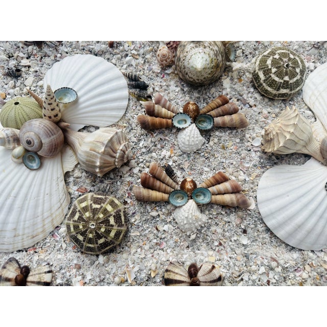 Vintage Hand Crafted Shell Plaque | Chairish