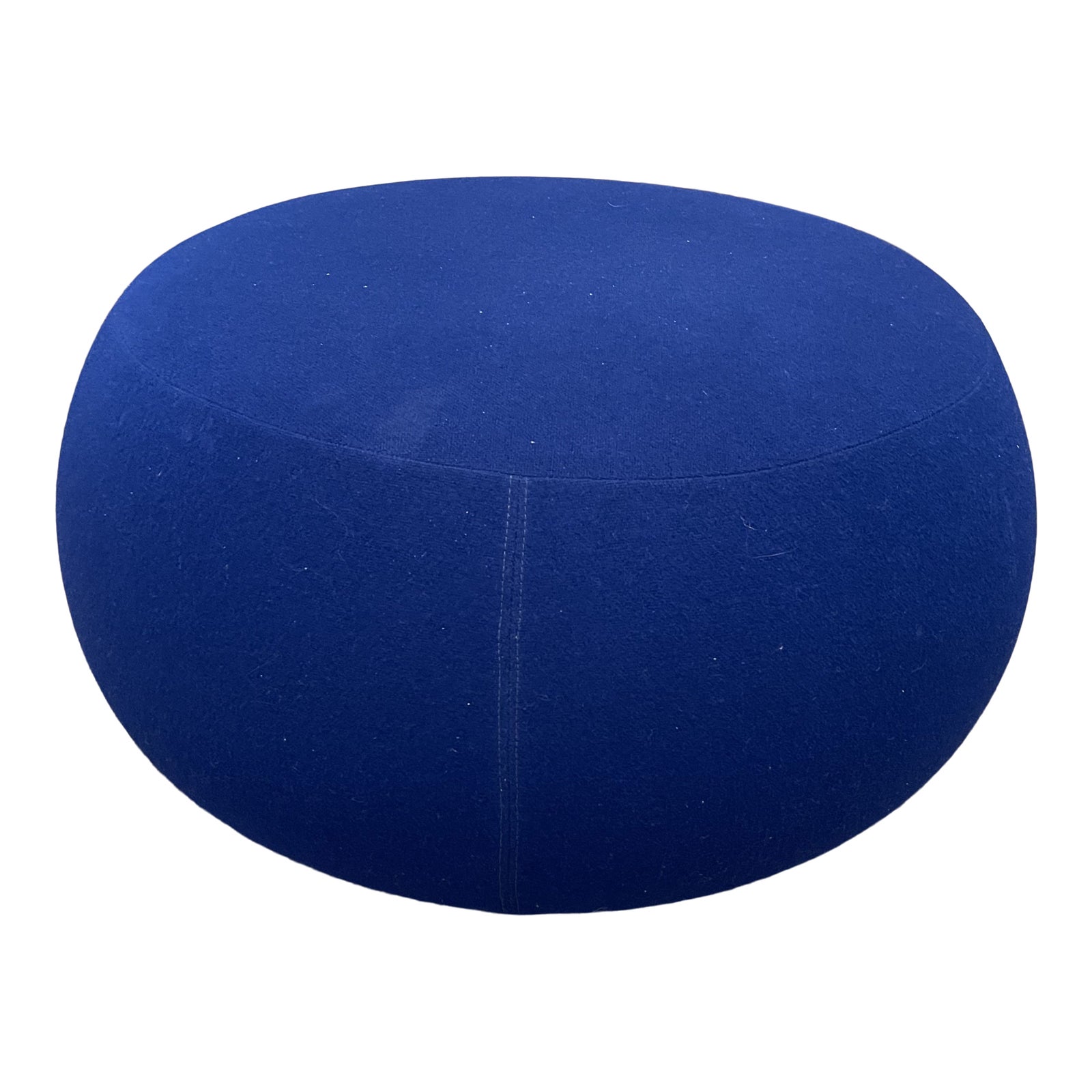 Arper Blue Ottoman Pouf | Chairish