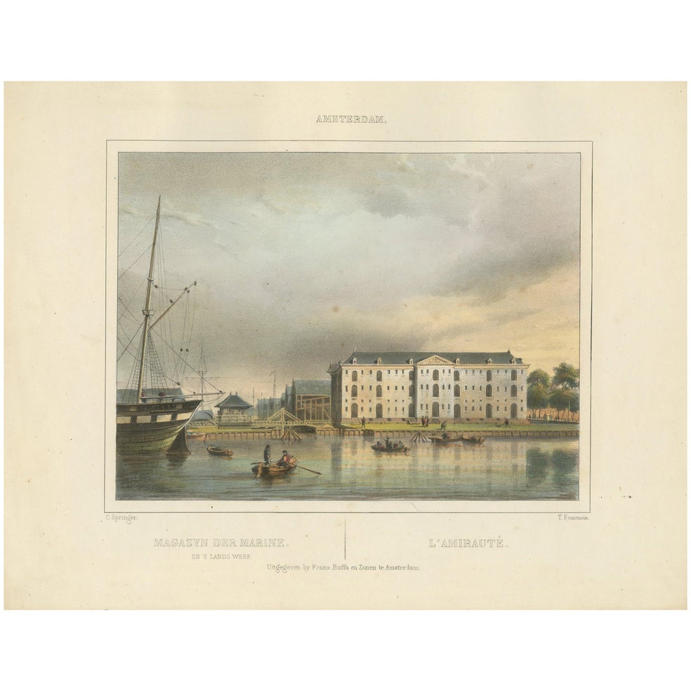 Amsterdam Naval Arsenal, 1850, Paper | Chairish