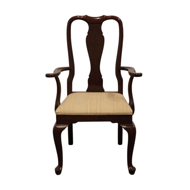 Ethan Allen Georgian Court Solid Cherry Traditional Style Splat Back Dining Arm Chair 11-6211a ...