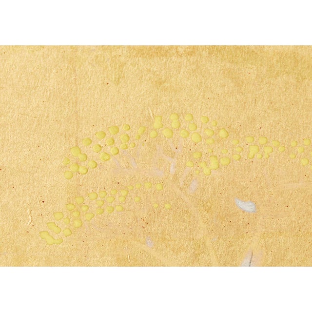 Japanese Four-Panel Rimpa Screen Floral Autumn Landscape | Chairish