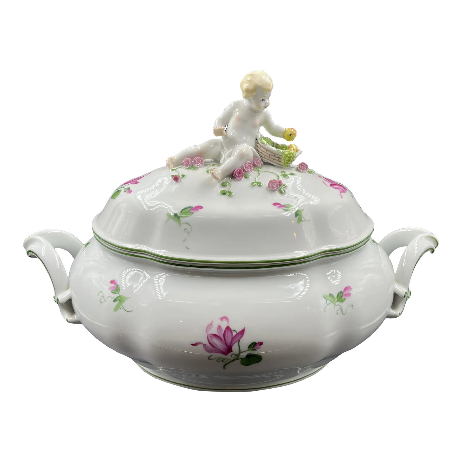 Early 20th Century Vienna Porcelain Covered Tureen | Chairish