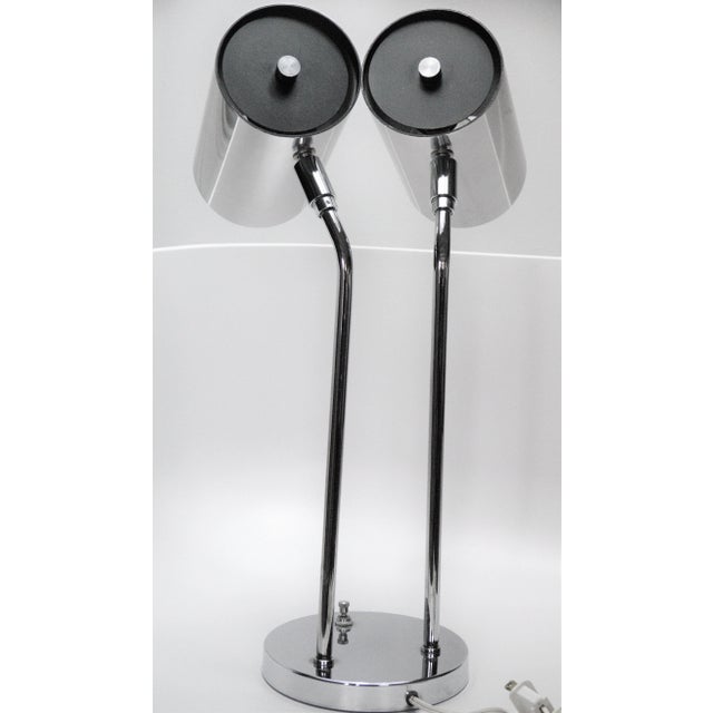 1960s Robert Sonneman Omi Koch & Lowy Double Headed Cannister Polished ...