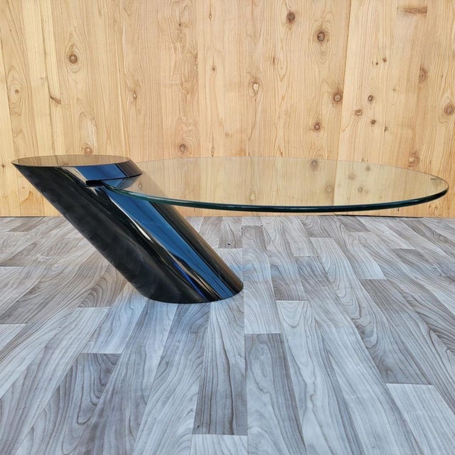 Vintage Modern Wade Beam for Brueton Style Black Cantilevered "Zephyr ...