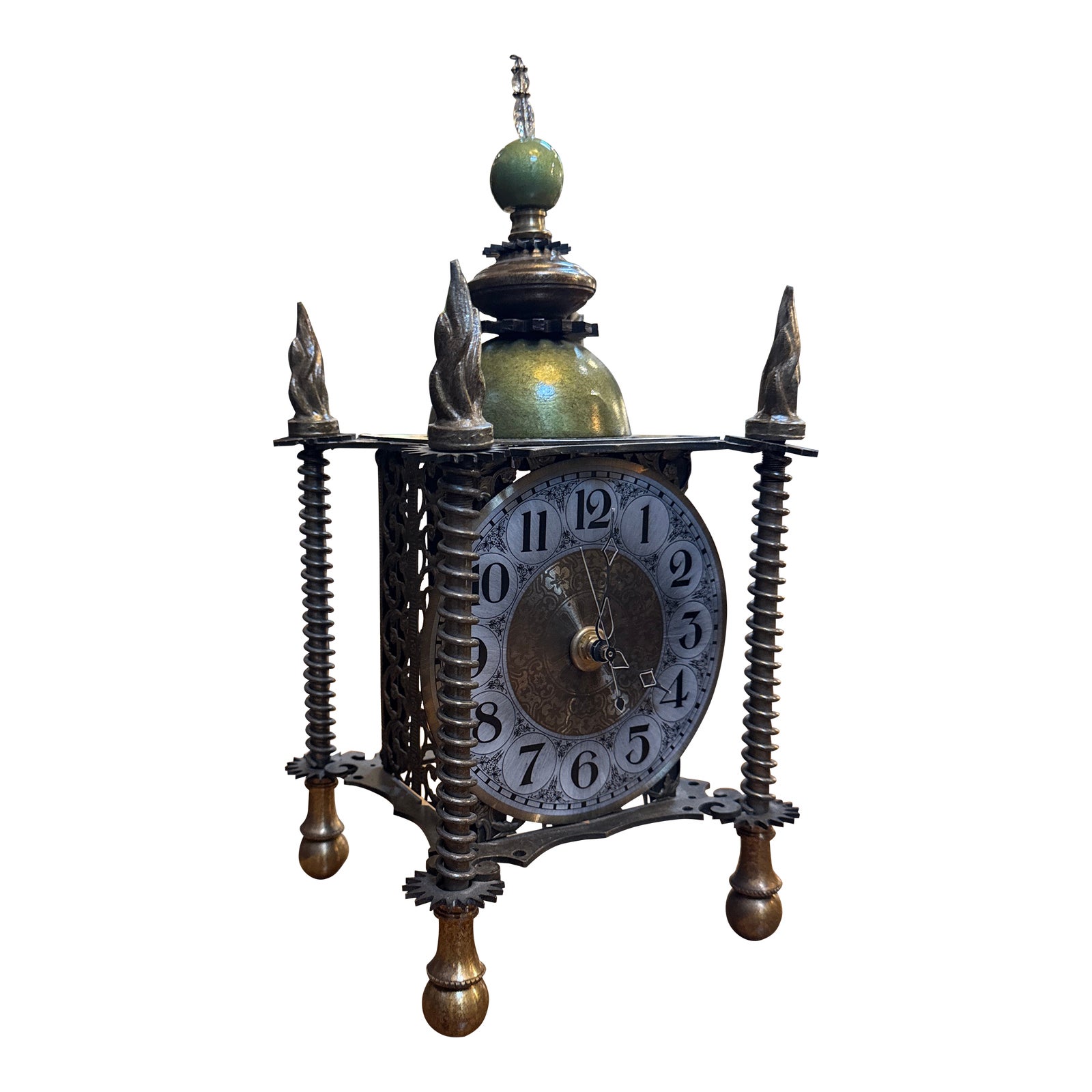 Luna Bella Skeleton Mantle Clock | Chairish
