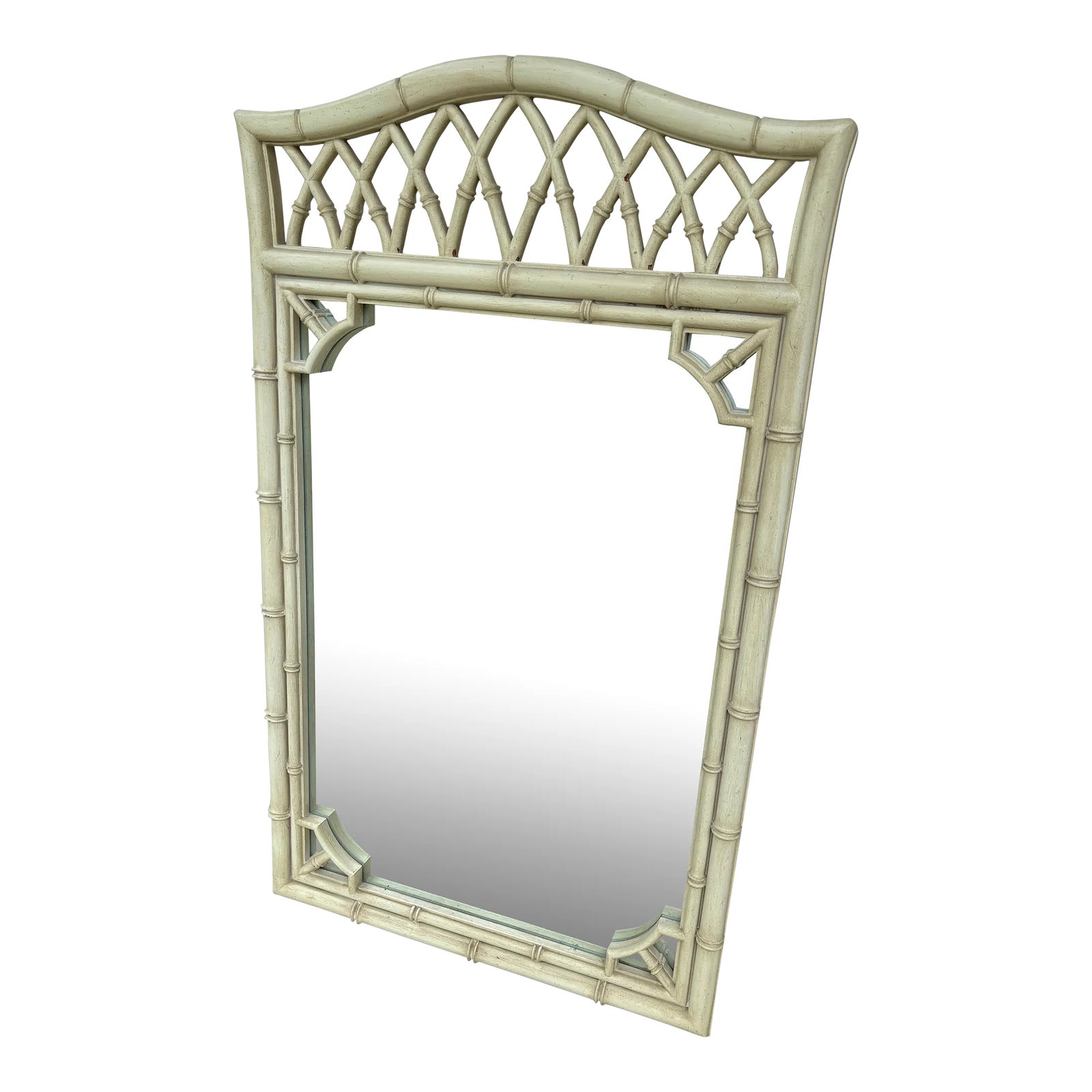 Thomasville Allegro Collection Faux Bamboo Mirror (52h X 31w) | Chairish