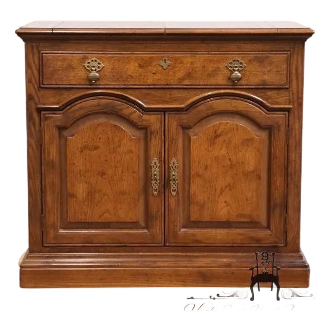 Henredon Furniture Folio Twelve Collection Solid Walnut Rustic European ...