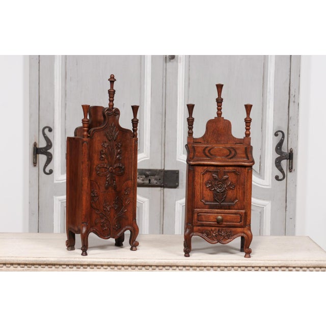 Louis XV Style French Farinerio Flour Boxes with Carved Floral Décor ...
