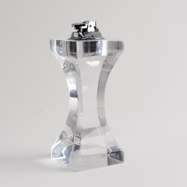 Vintage Lucite Table Lighter | Chairish