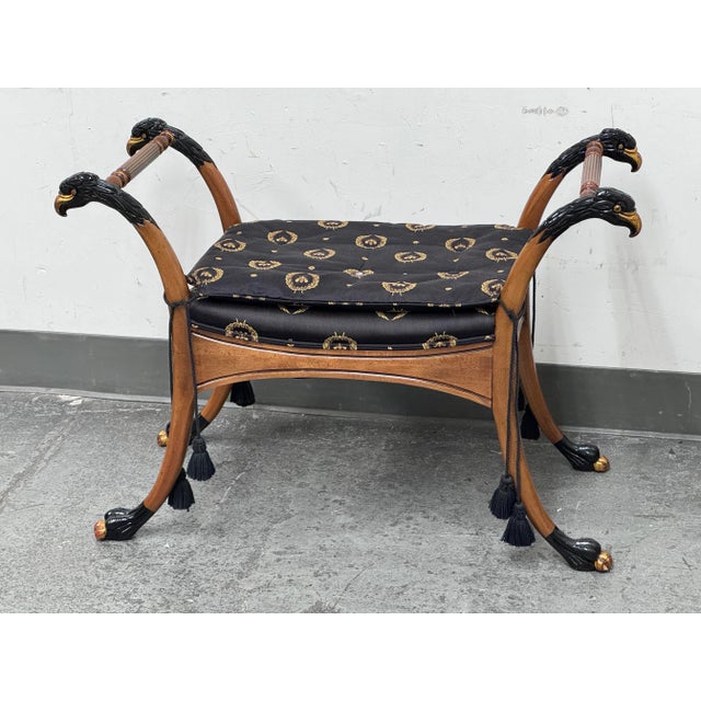 Empire Style + Eagle Heads + Claw Feet Bench | Chairish