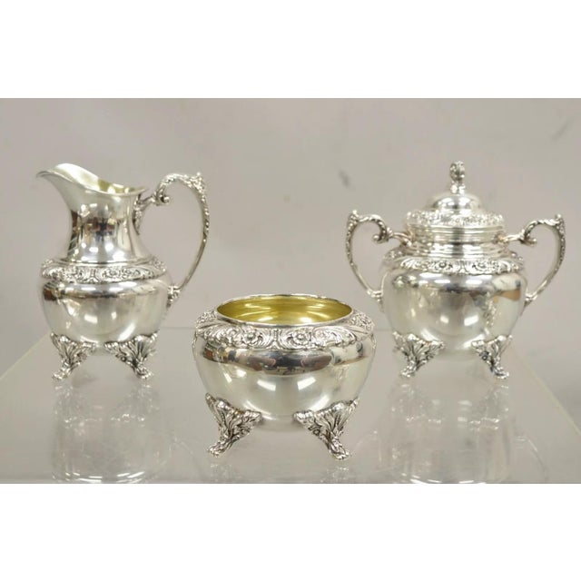 Vintage Heritage 1847 Rogers Bros Silver Plated Tea Set With Tray - 7 ...
