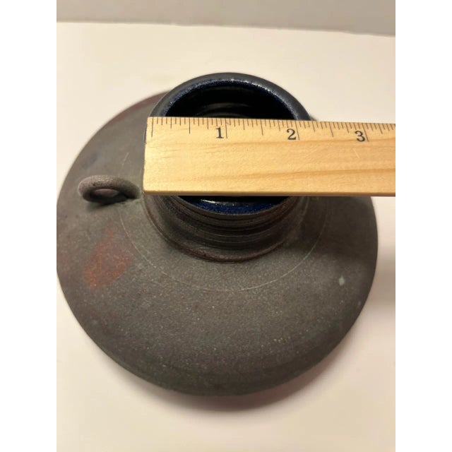 Mid Century Modern Raku Fired Pottery Vase Signed By Renowned American Artist Stephan Roy Chairish 