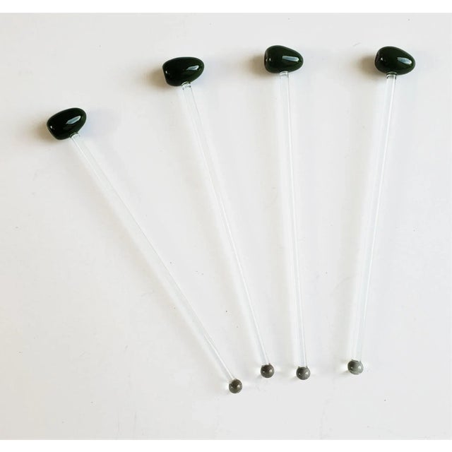 Set of 7 Glass Bar Cocktail Stirrers | Chairish
