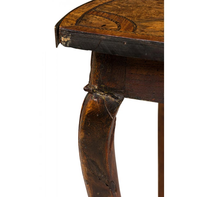 Antique Dutch Elm Inlaid Brass Bound Console Table Chairish
