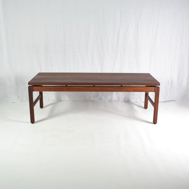 Mid-Century Modern Walnut Coffee Table | Chairish