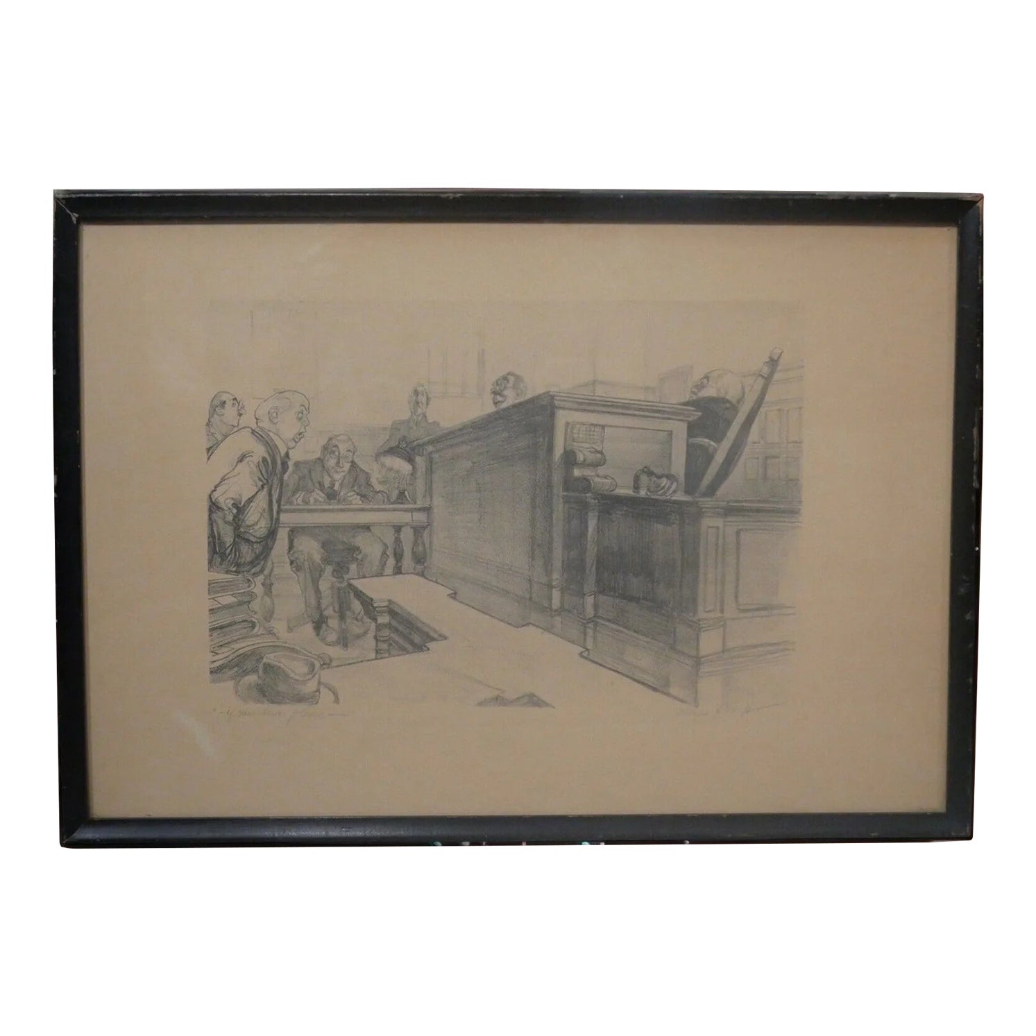 William Sharp - "If Your Honor Please" Signed Lithograph Print ...