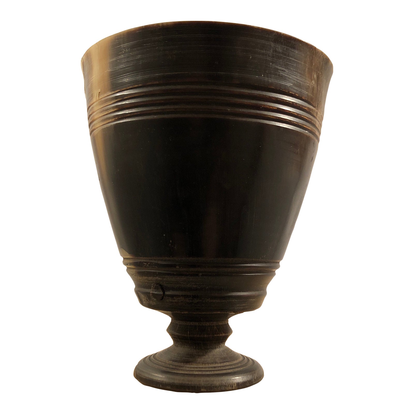 Antique Ethiopian Hand Turned Horn Drinking Cup/ Beaker (Wanche) | Chairish