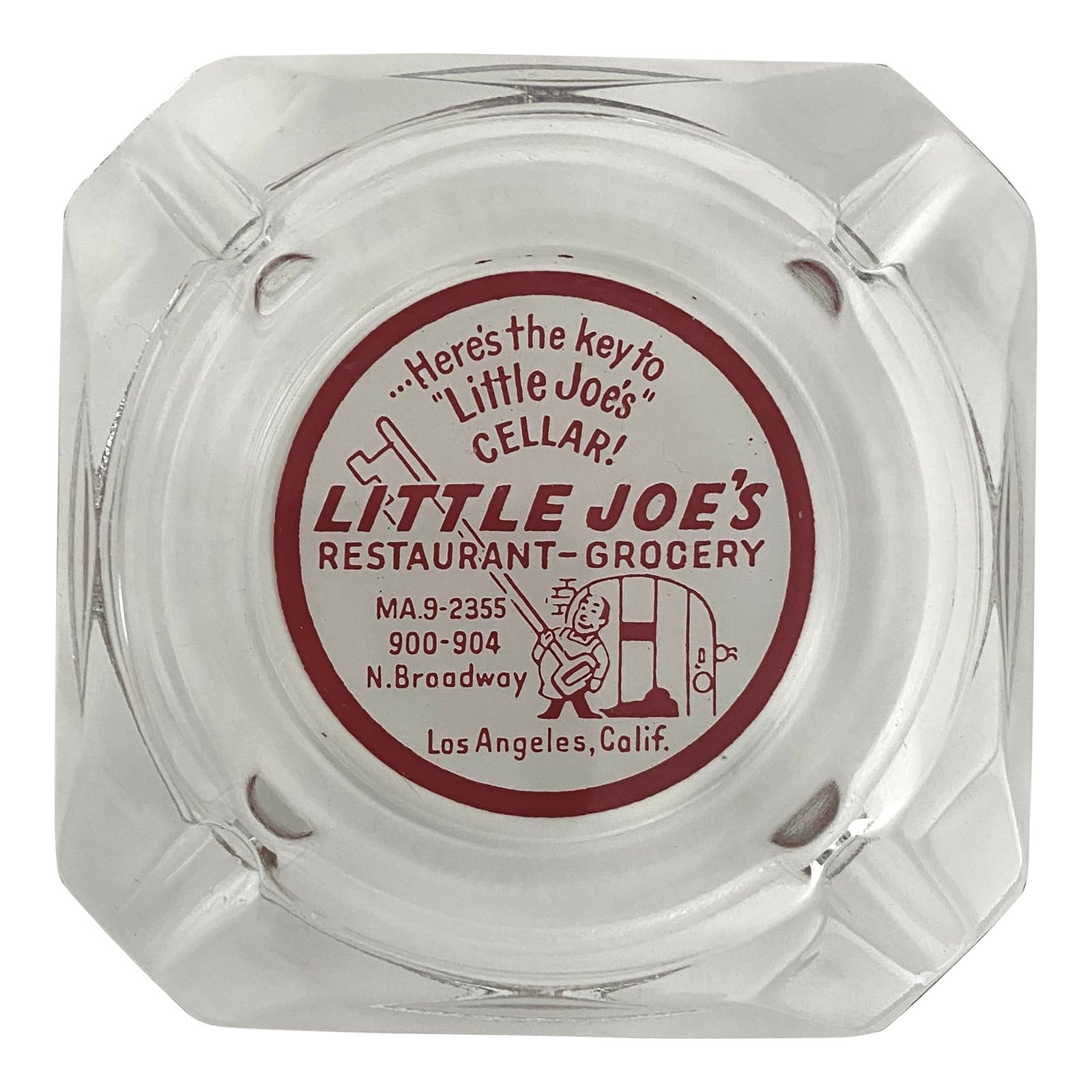 Iconic Little Joe's Restaurant Advertising Ashtray | Chairish