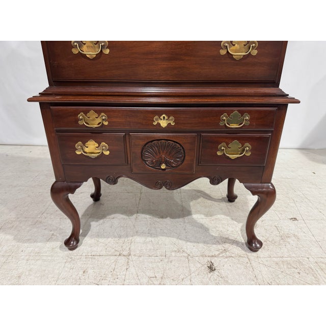 Henkel Harris Mahogany Philadelphia Highboy | Chairish