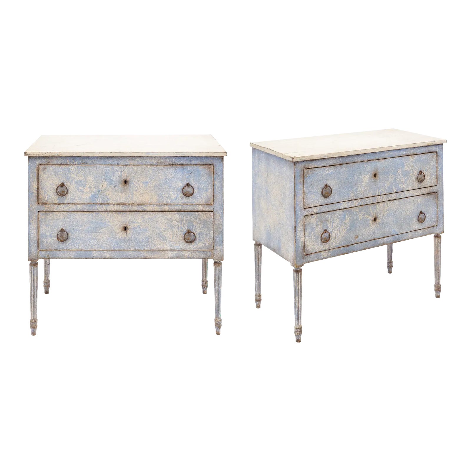 Italian Antique Painted Chests | Chairish