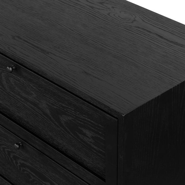 Millie 9 Drawer Dresser, Drifted Matte Black | Chairish